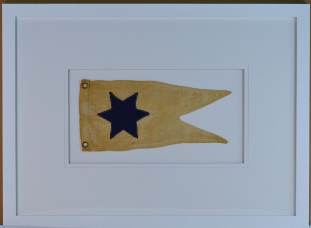 Rare Antique Swallowtail Signal Nautical Flag