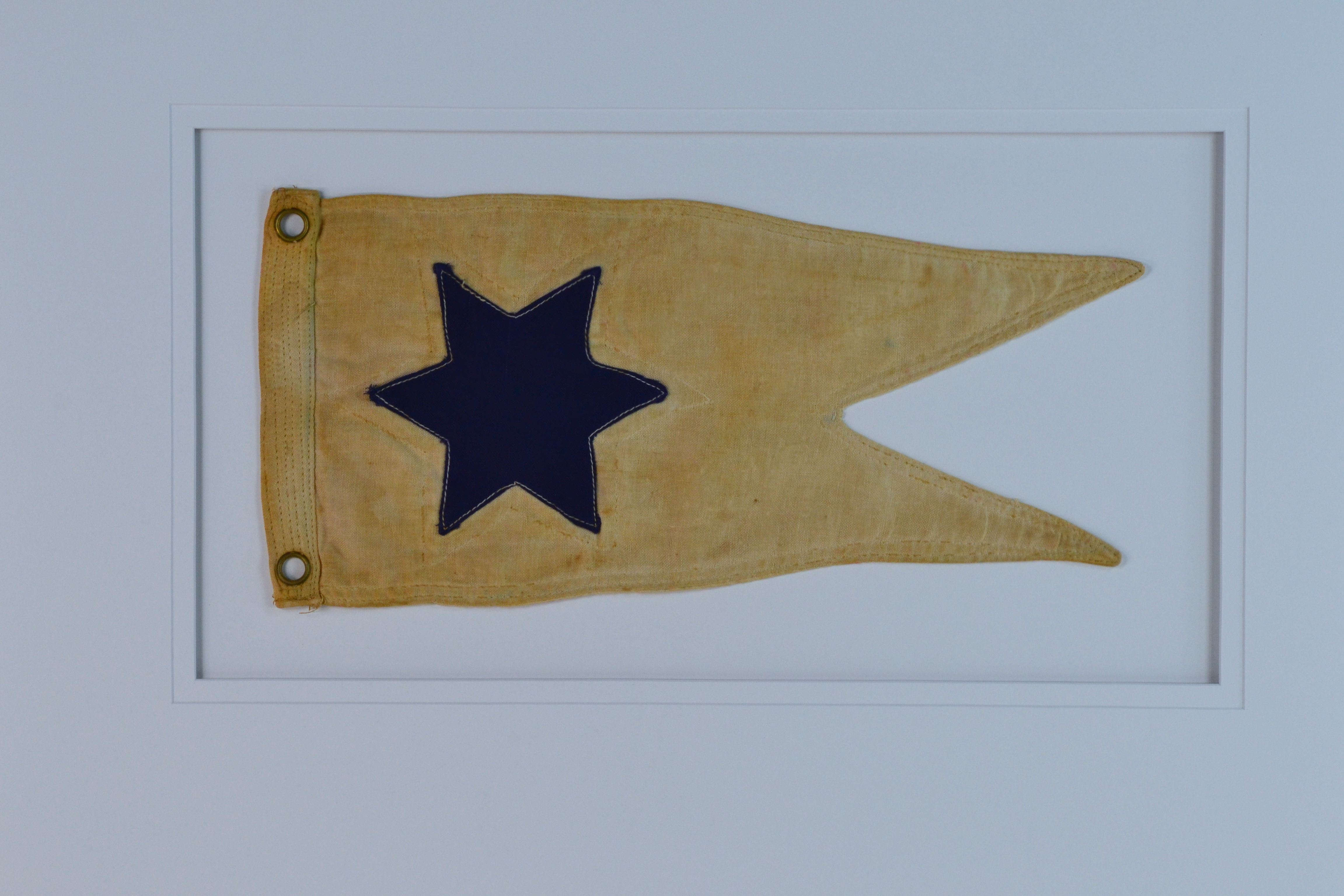 Rare Antique Swallowtail Signal Nautical Flag