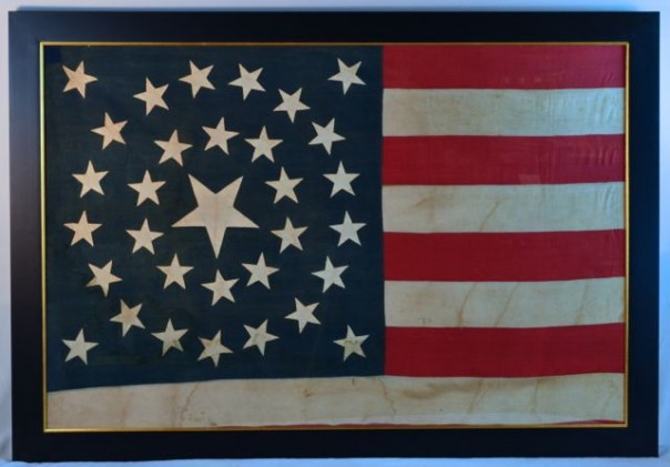 32 Star Antique Flag circa 1858 SKU 10545 - Historical Americana