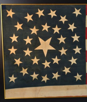 32 Star Antique Flag circa 1858 SKU 10545 - Historical Americana