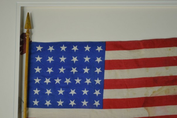 37 Star Flag On Original Stick SKU 11315 / SOLD - Historical Americana