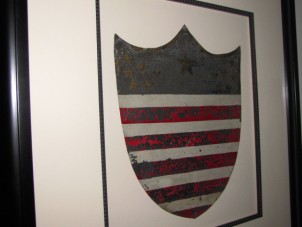 Hand Painted Tin Federal Shield - Historical Americana