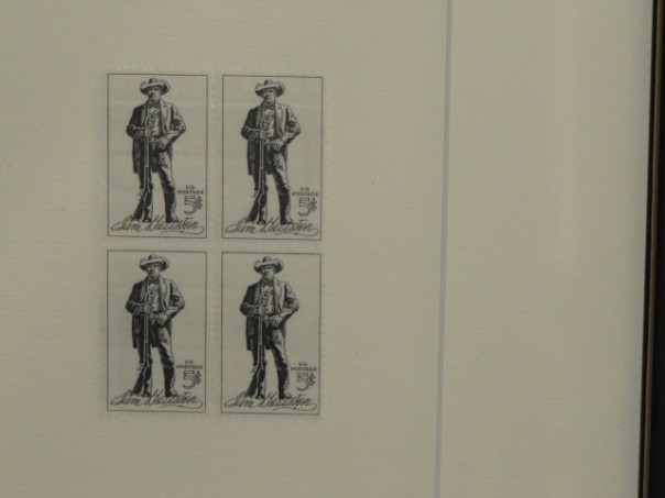 Framed Sam Houston Stamps / SOLD - Historical Americana