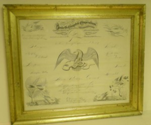 Calligraphy Eagle / SOLD - Historical Americana