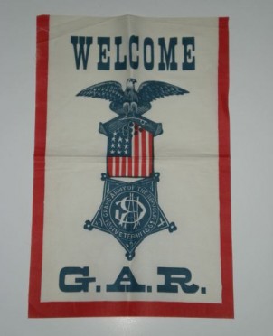 Antique GAR WELCOME BANNER