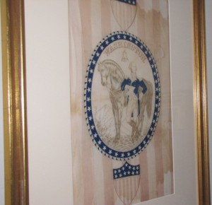 1876 George Washington Banner 7726 / SOLD - Historical Americana