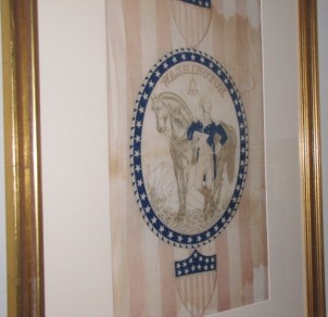 1876 George Washington Banner 7726 / SOLD - Historical Americana
