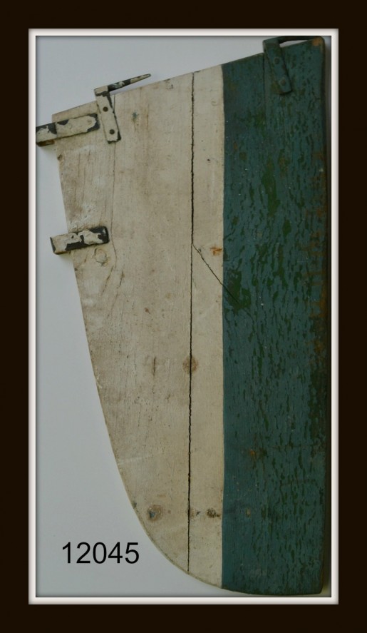 Antique Wood Boat Rudder Original Paint
