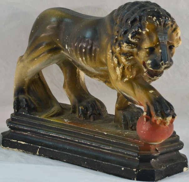 Vintage Chalkware Lion