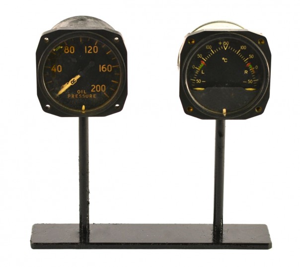 WWII Fighter Plane Cockpit Gauges