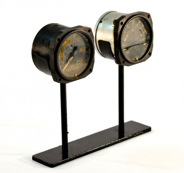 WWII Fighter Plane Cockpit Gauges