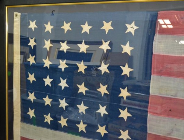 36 Star American Flag Civil War Era circa 1864 President Andrew Johnson