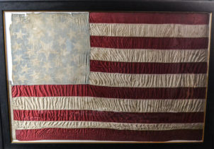 Authentic antique 37 star flag / SKU 23022 /SOLD - Historical Americana
