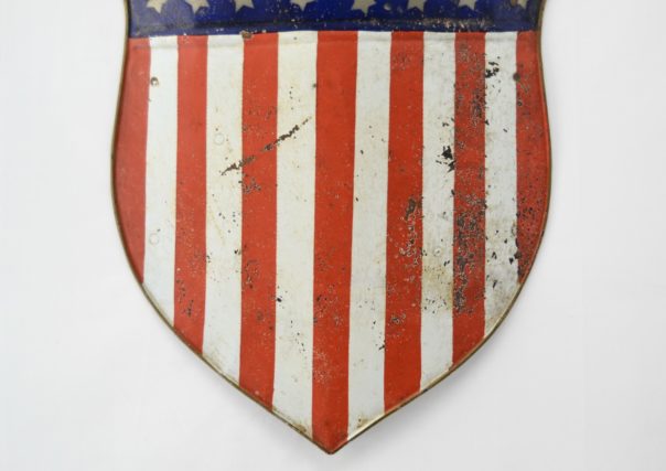 Rare Antique Federal Shield, Hand Made / SKU 23980 - Historical Americana
