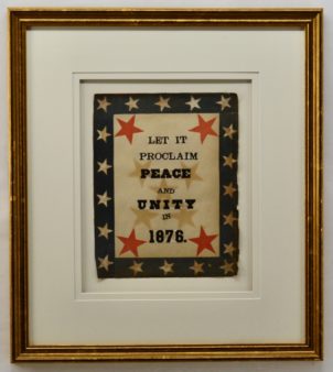 Patriotic Flag 1876 Centennial / 12898 - Historical Americana