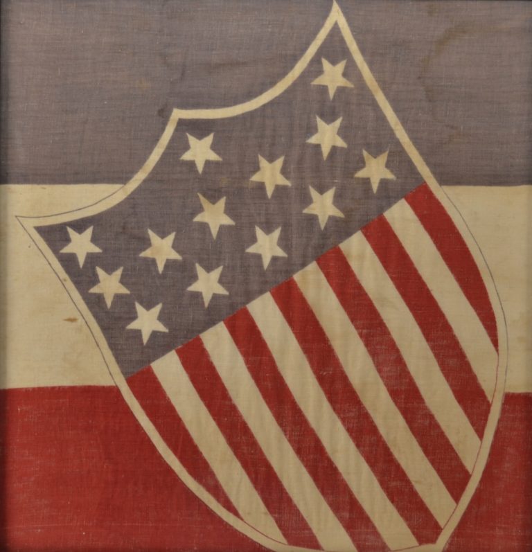 Antique Federal Shield 13 Star Flag / SKU 8444 - Historical Americana