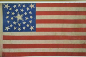 Rare Antique 30 Star American Flag with "Halo" Star Arrangement #35415 ...